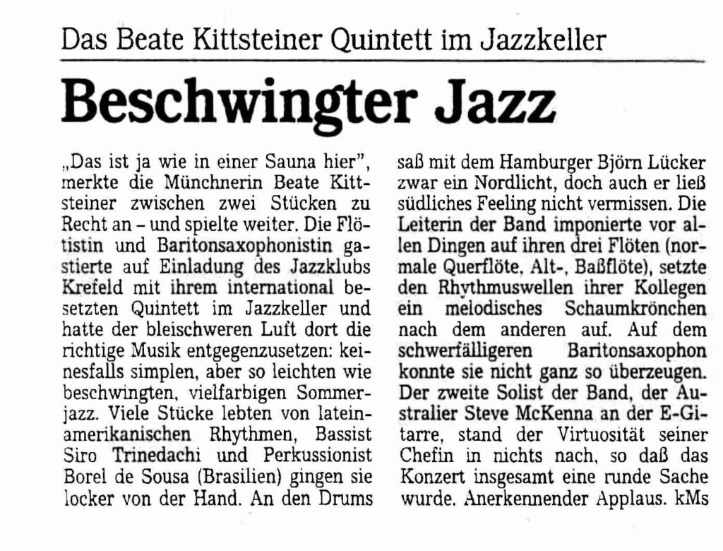 Press & Media – Beate Kittsteiner